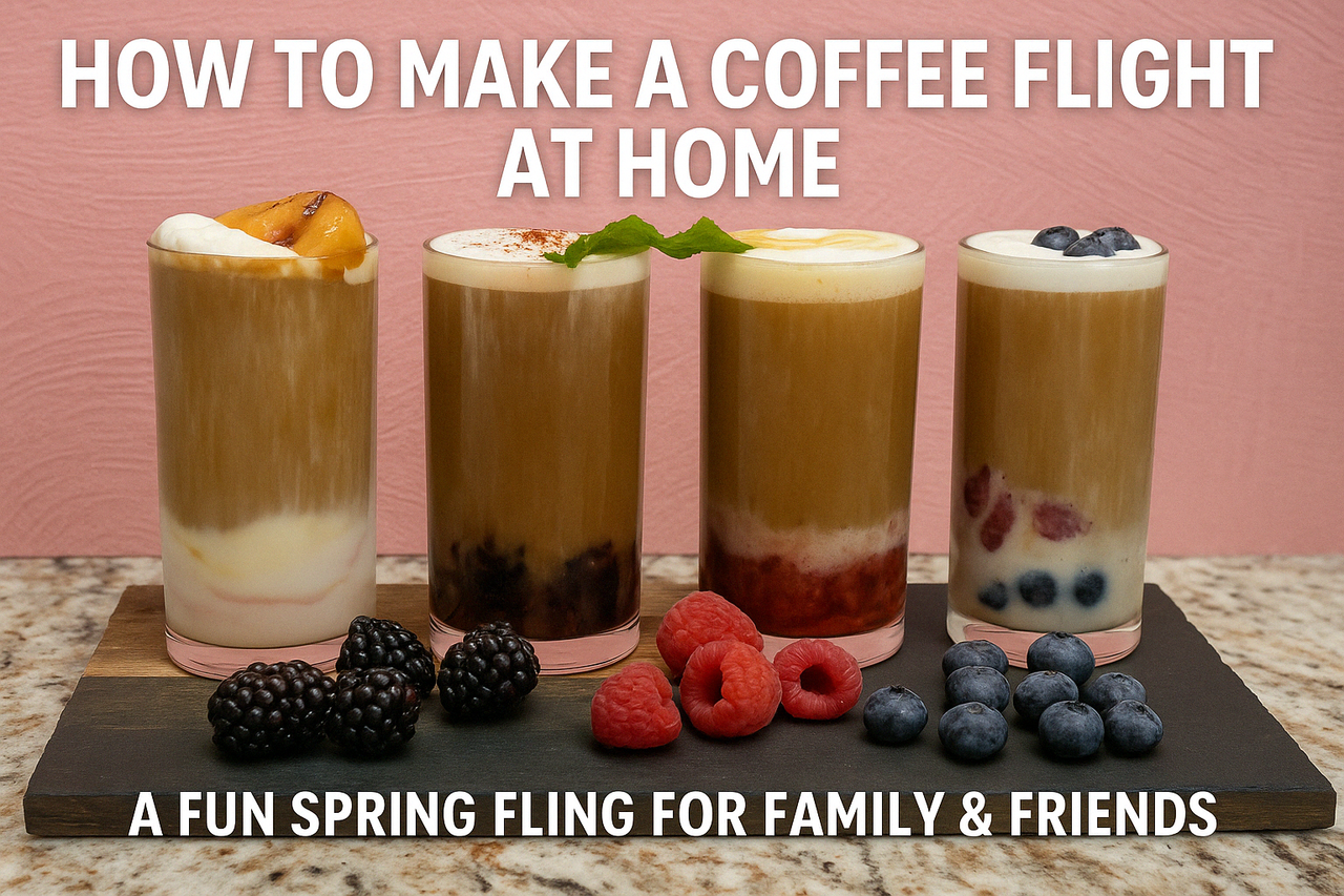 ☕ How to Make a Coffee Flight at Home: A Fun Spring Fling for Family ...